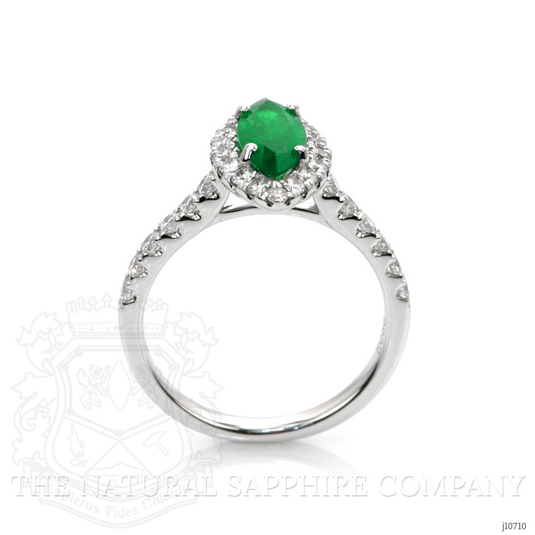 Emerald Ring - Marquise 0.88 Ct. - 18K White Gold #J10710 | The Natural ...
