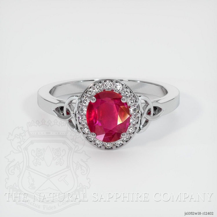 Ruby Ring 1.19 Ct. 18K White Gold | The Natural Ruby Company