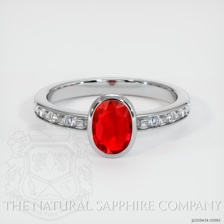 Ruby Ring 1.08 Ct. 14K White Gold | The Natural Ruby Company