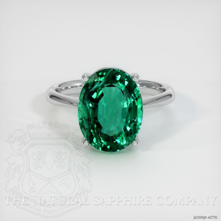 Emerald Ring 4.24 Ct. Platinum 950 | The Natural Emerald Company