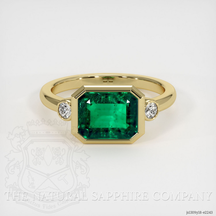Emerald Ring 2.47 Ct. 18K Yellow Gold | The Natural Emerald Company