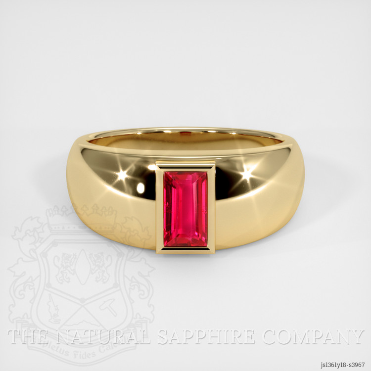 Men's Ruby Ring 1.09 Ct. 18K Yellow Gold | The Natural Ruby Company