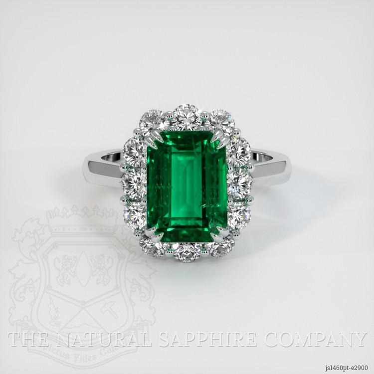 Emerald Ring 3.16 Ct. Platinum 950 | The Natural Emerald Company