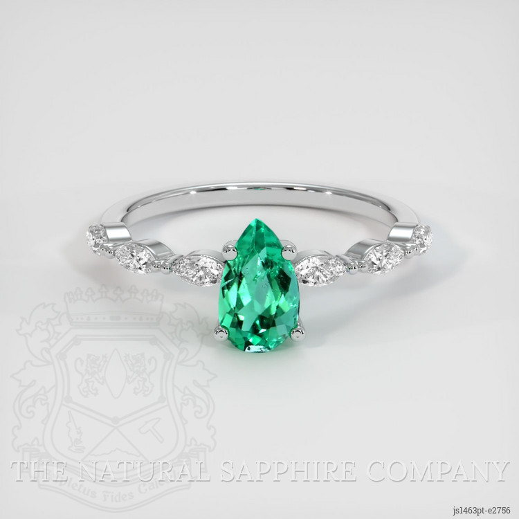Emerald Ring 0.88 Ct. Platinum 950 | The Natural Emerald Company