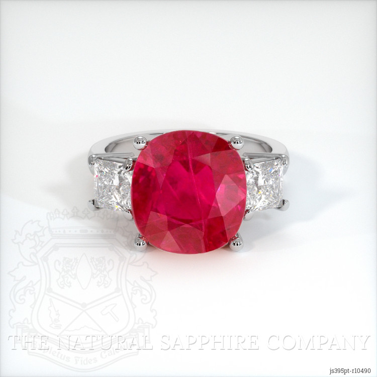 Ruby Ring 4.15 Ct. Platinum 950 | The Natural Ruby Company