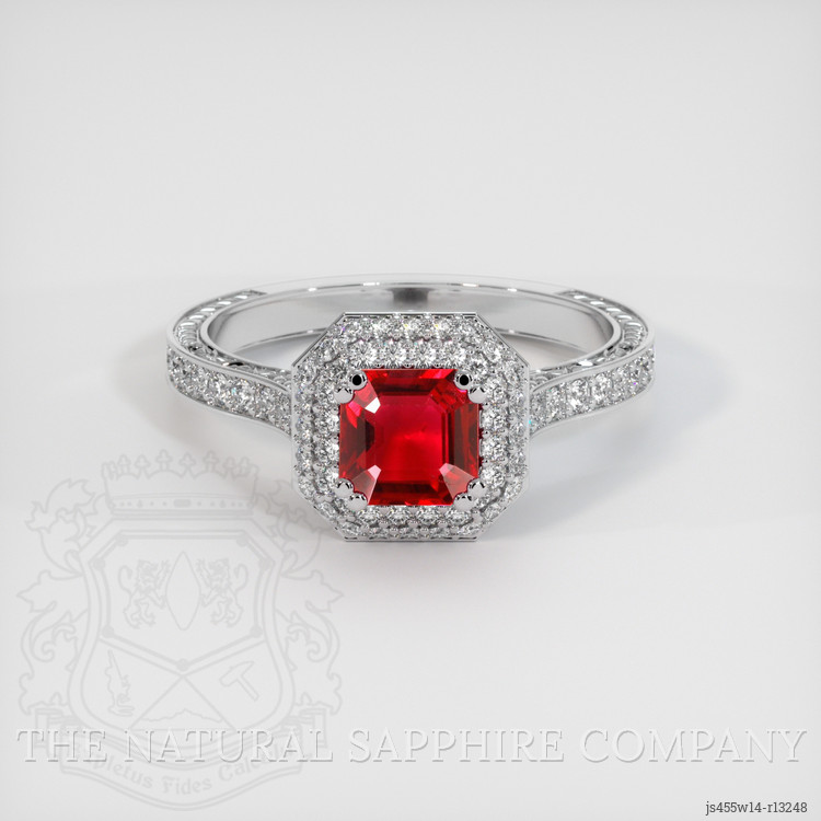 Ruby Ring 1.03 Ct. 14K White Gold | The Natural Ruby Company