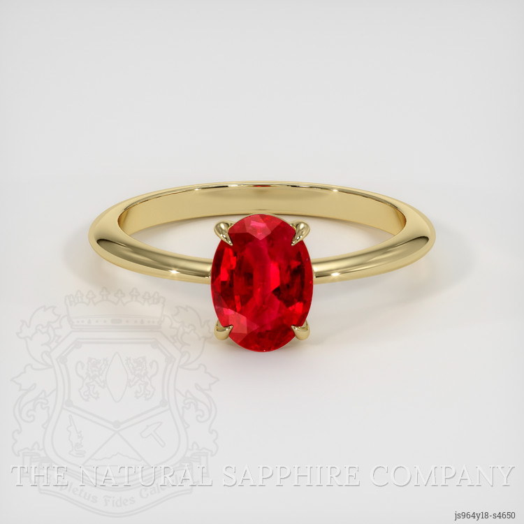 Ruby Ring 0.82 Ct. 18K Yellow Gold | The Natural Ruby Company